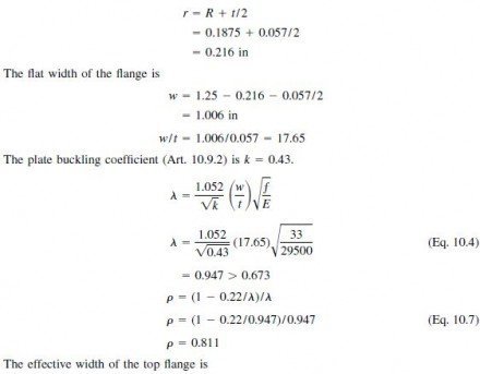 Example of Effective Section Calculation | Civil Engineering X